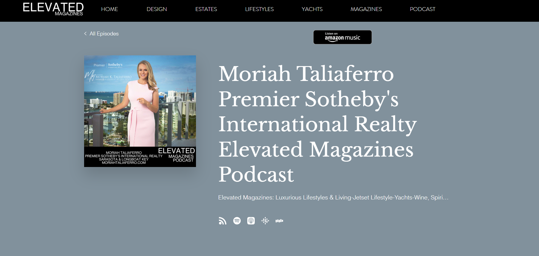 Podcast with Elevated Magazine - Moriah Taliaferro
